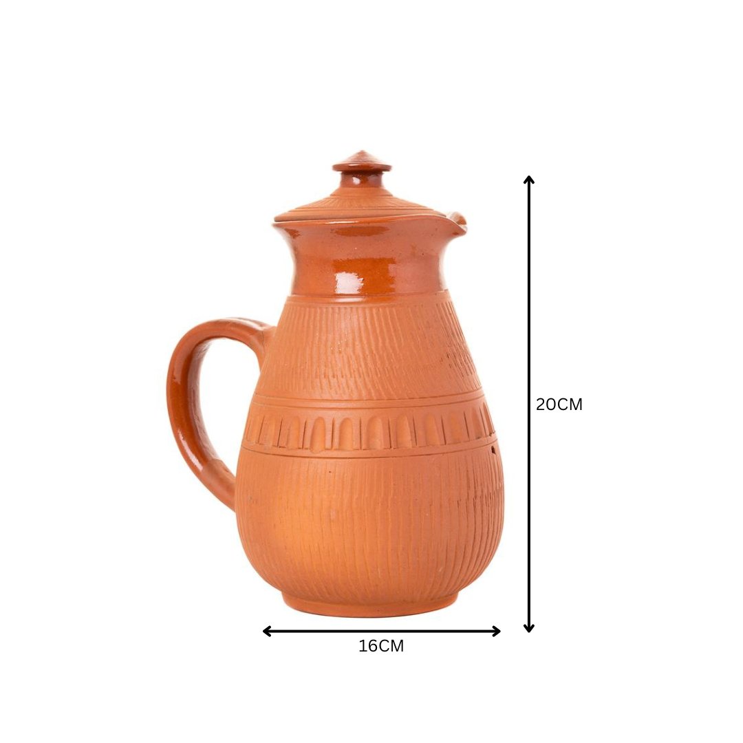 Terracotta Water Jug: Artisan Craft for Home & Kitchen – Sowpeace